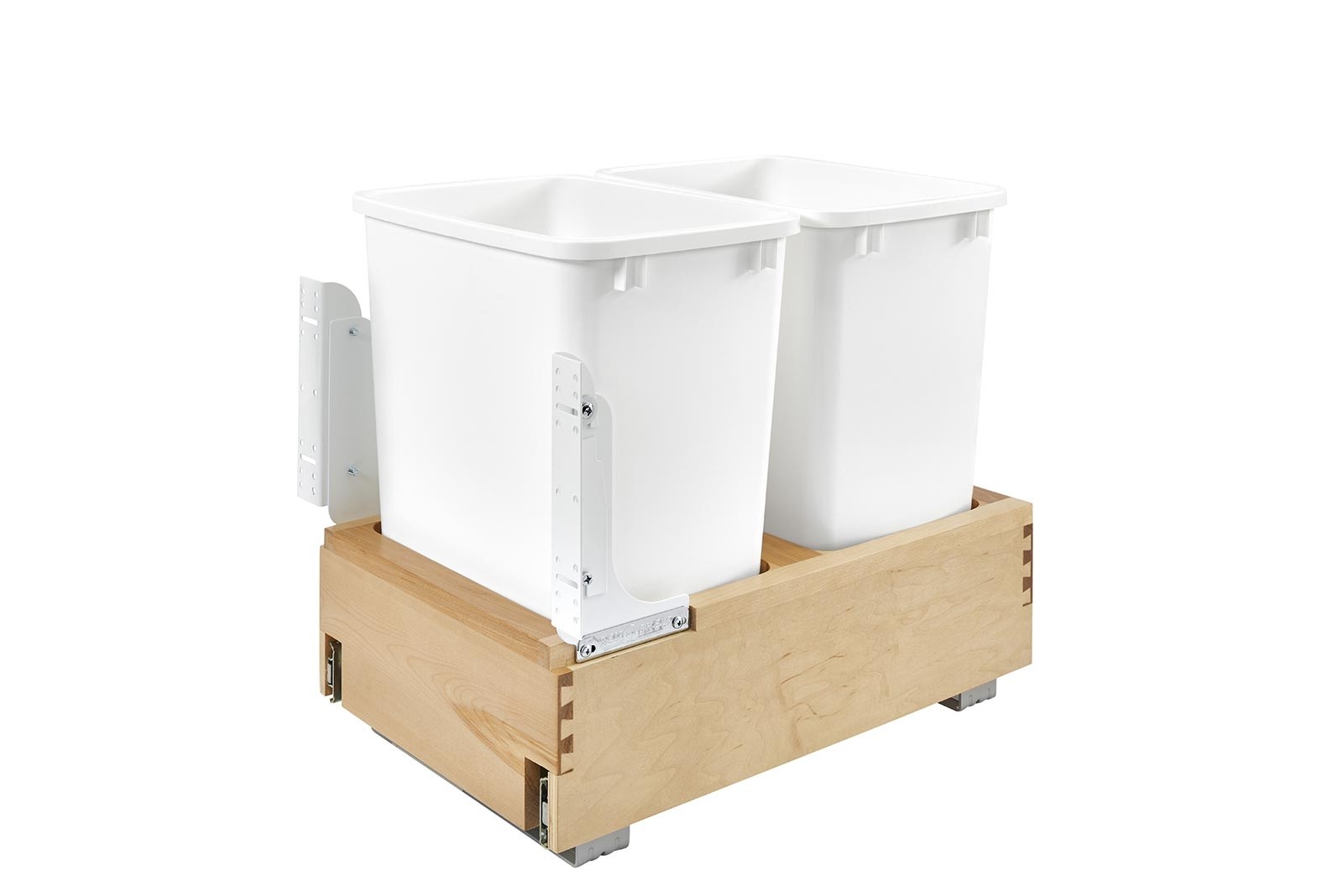 Bottom Mount Double 35Qt Waste Container, 4WC-18DM2 (Rev A Shelf)