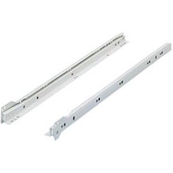 Hettich FR402 3/4 Extension Drawer Slides (White) - 22" (1058349)